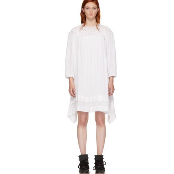 Isabel Marant | Dresses | Isabel Marant Etoile White Dress Szm Price ...